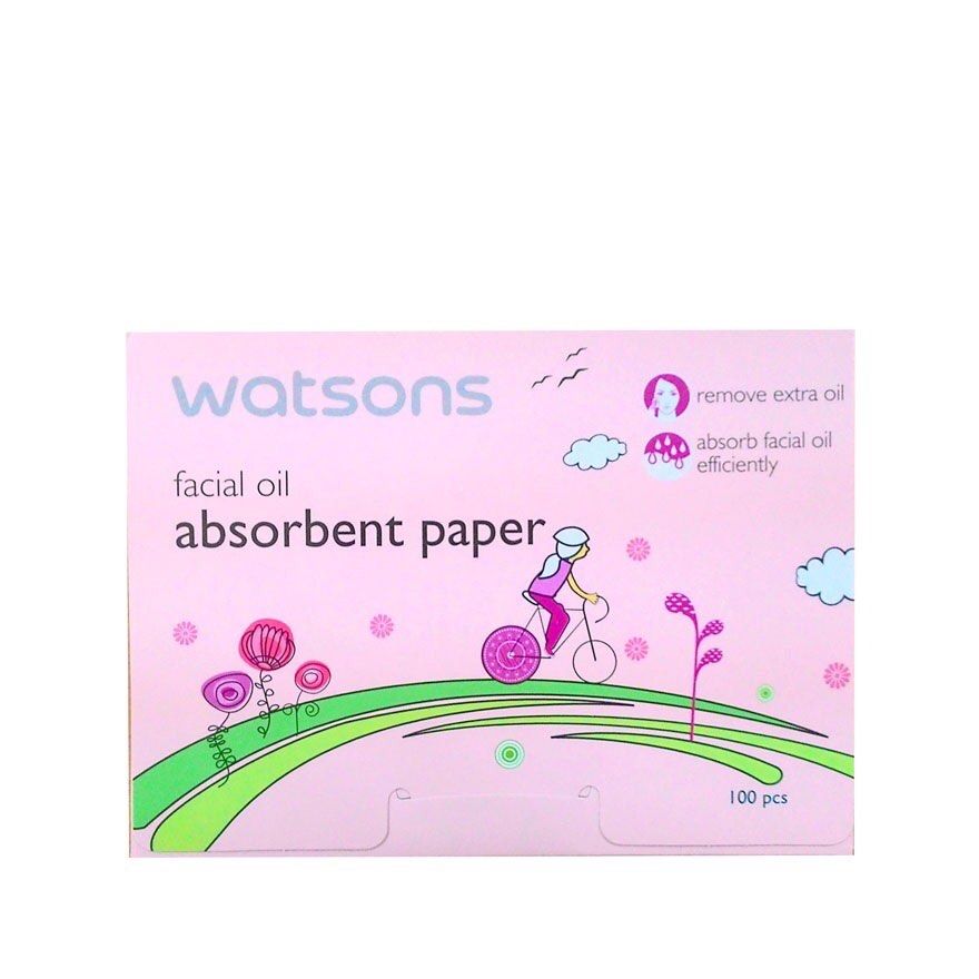 Watsons Facial Oil Absorbent Paper 100 pieces, Beauty & Personal Care ...