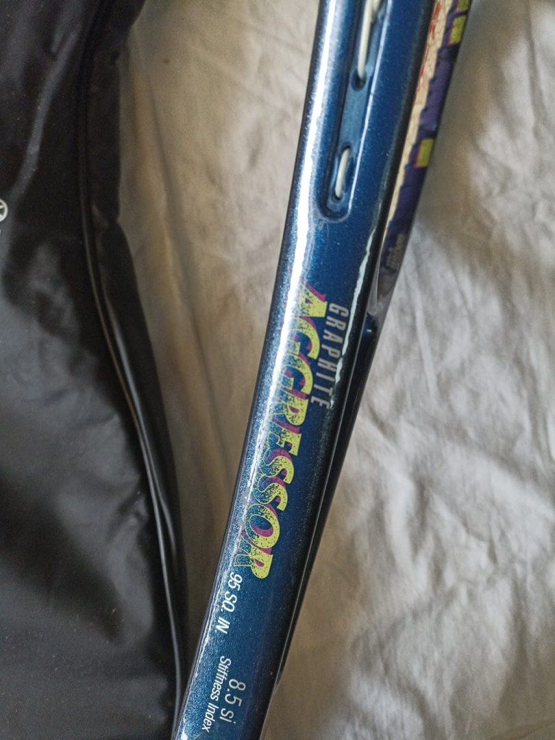 Wilson Graphite Aggressor Tennis Racket High Beam Series, Sports ...