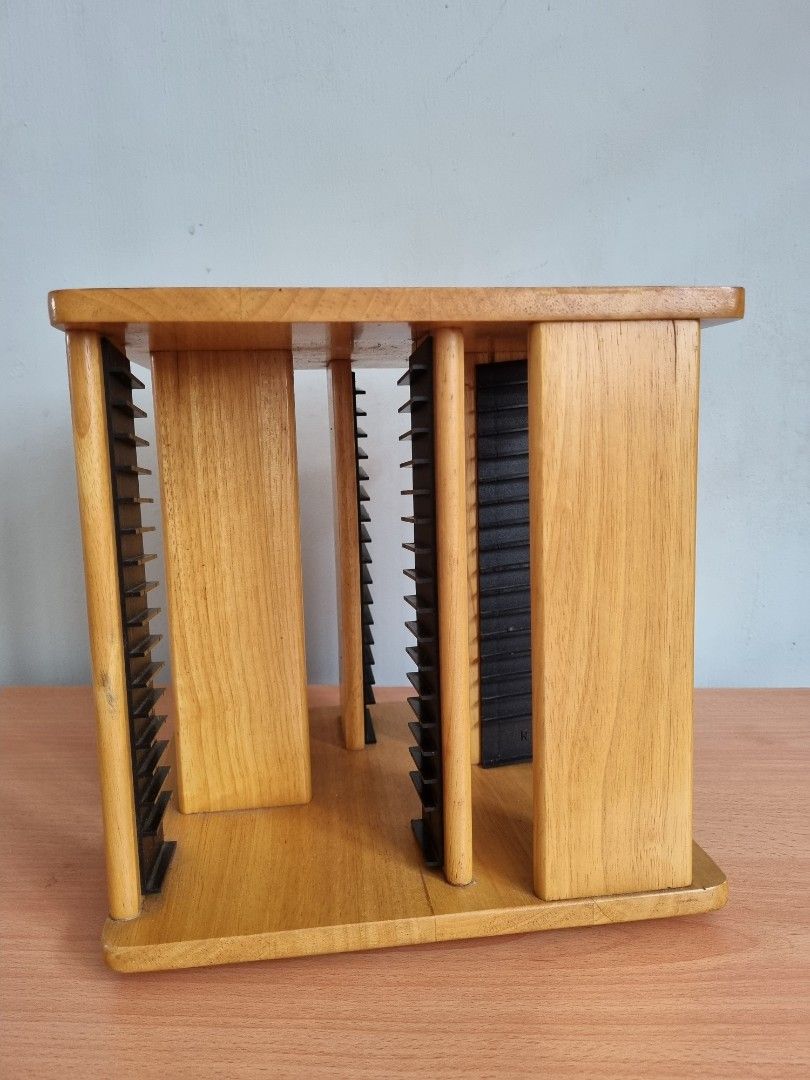 Wooden CD DVD Holder, Hobbies & Toys, Music & Media, Music Accessories ...