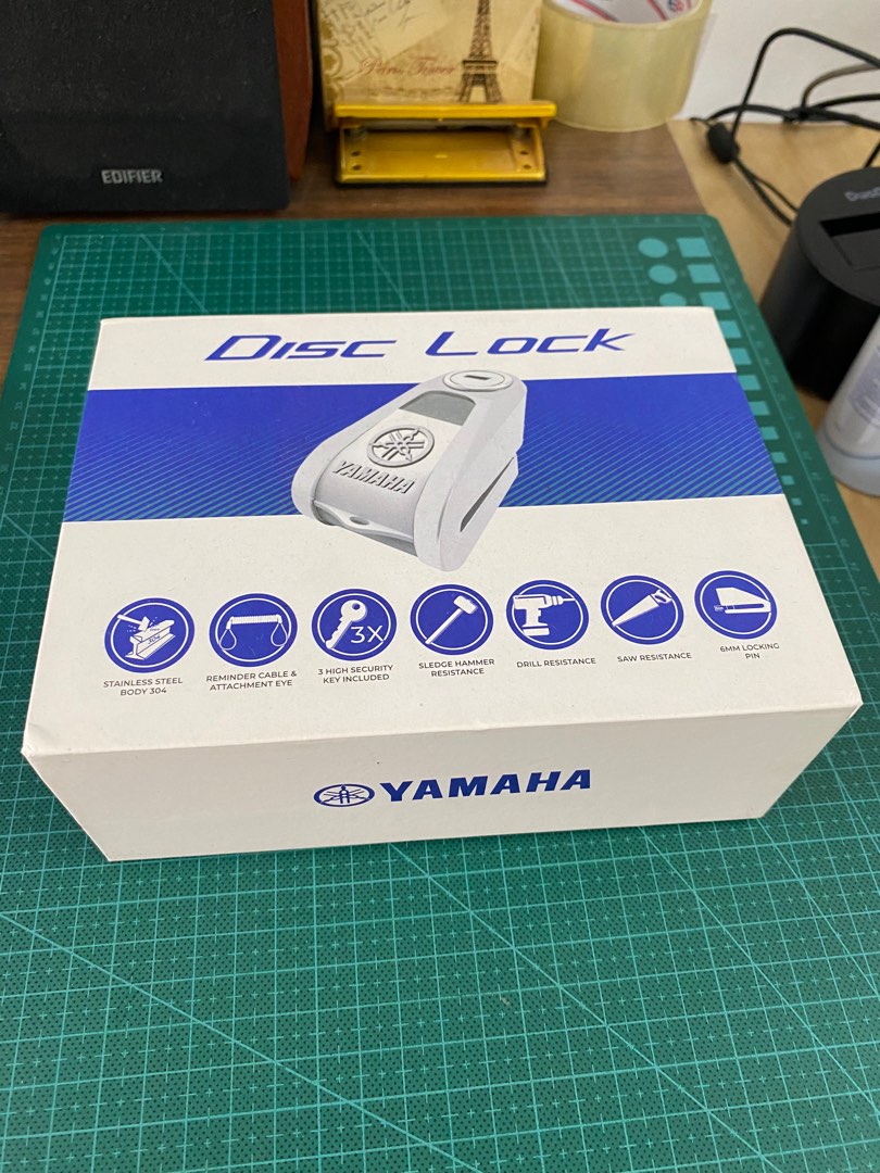 Yamaha motorbike disc lock, Auto Accessories on Carousell