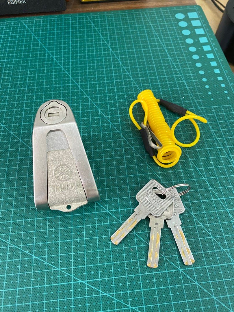 Yamaha motorbike disc lock, Auto Accessories on Carousell