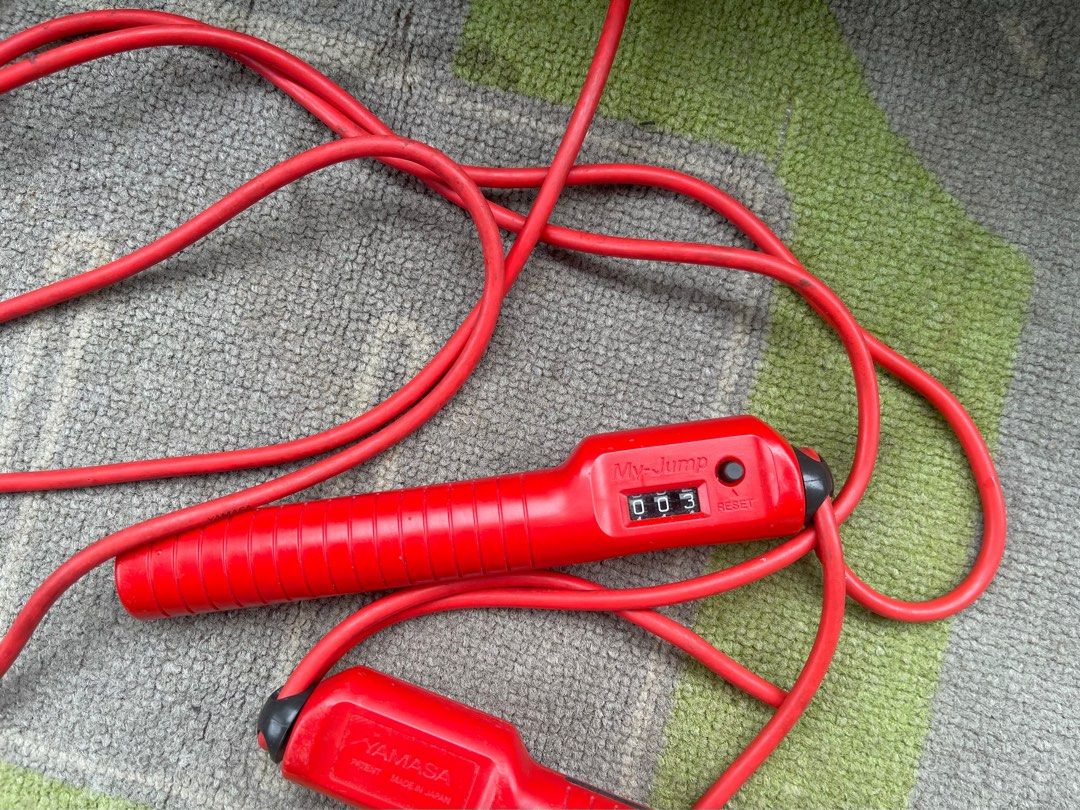 Yamasa vinttage jumping rope with counter fully functional made in japan skipping rope, Health ...