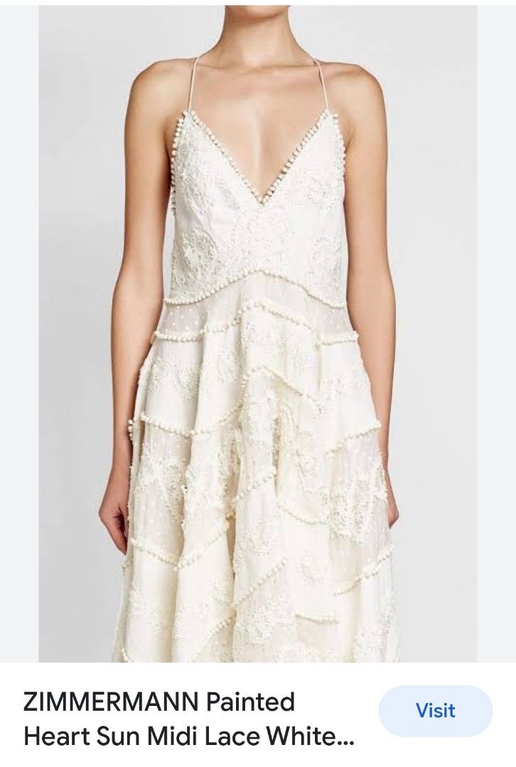 Zimmerman insp white dress, Women's Fashion, Dresses & Sets, Dresses on ...
