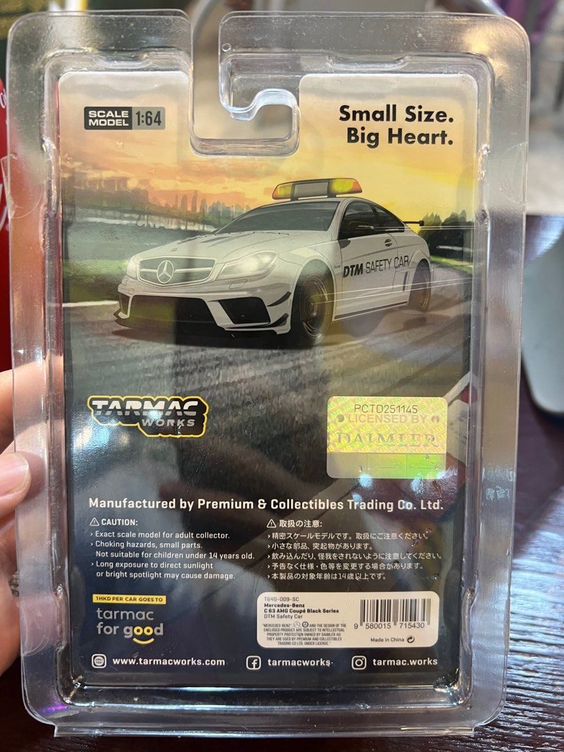 1/64 Mercedes Merc AMG C63 Coupe Black Series DTM Safety Car Tarmac ...