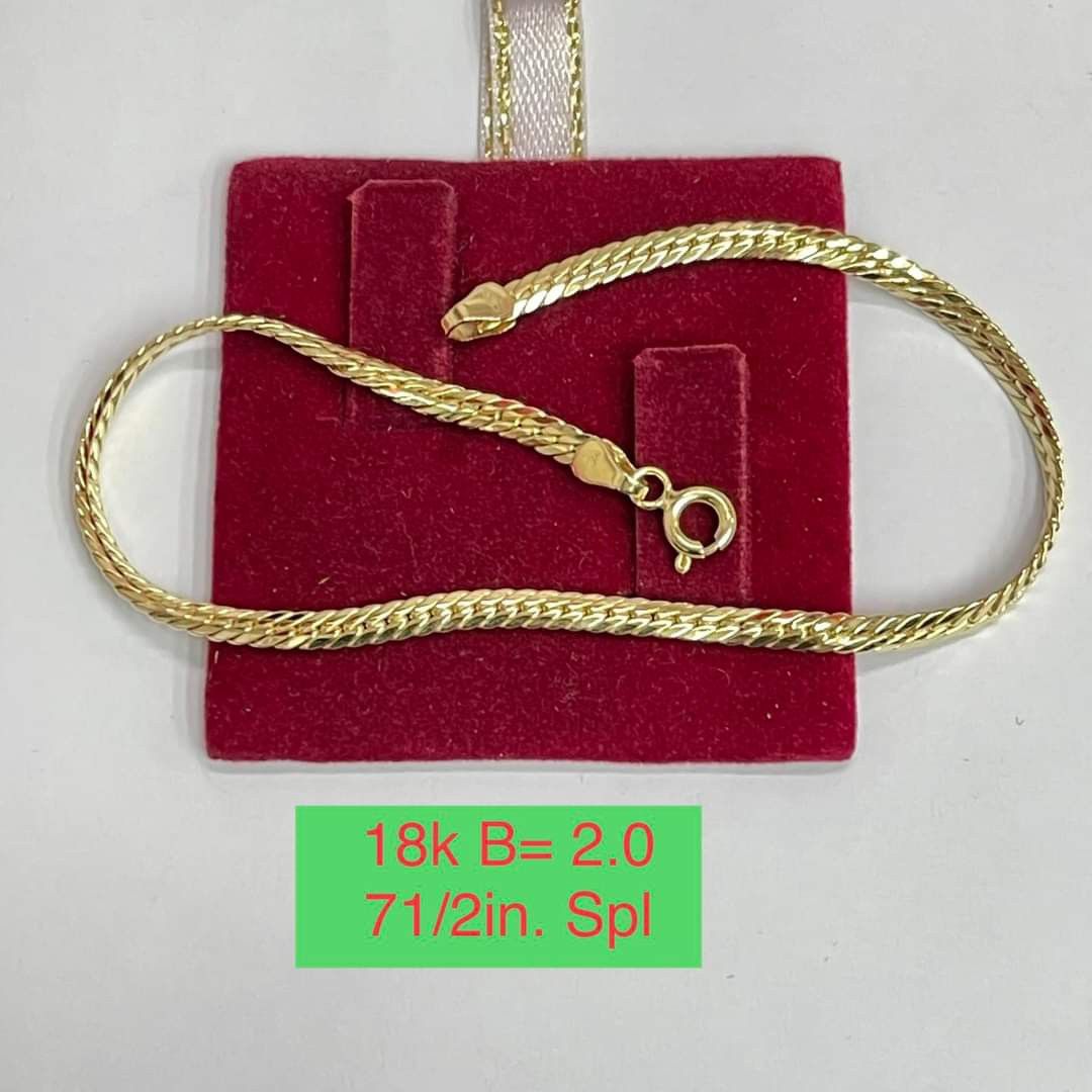 18K Saudi Gold snake type bracelet, Women's Fashion, Jewelry ...