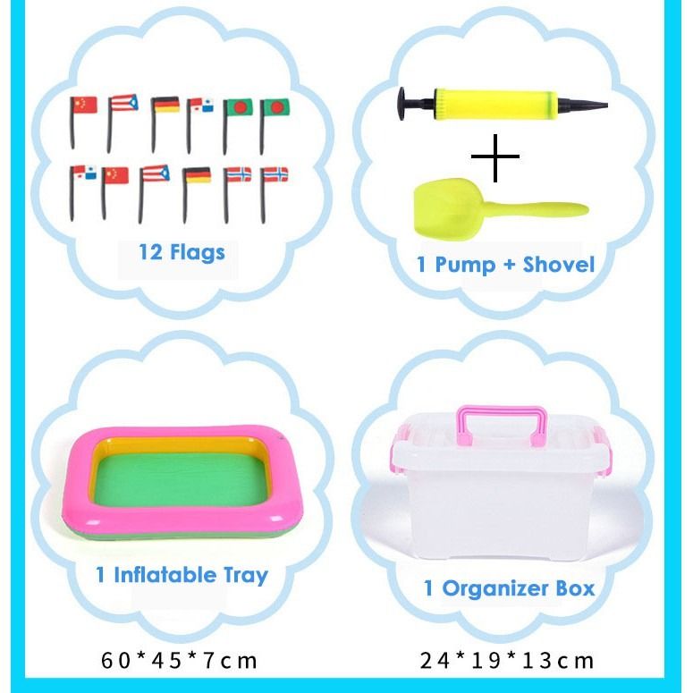 2kg Kinetic Play Sand Kits with 72pcs Tools Set Space Magic Activities ...