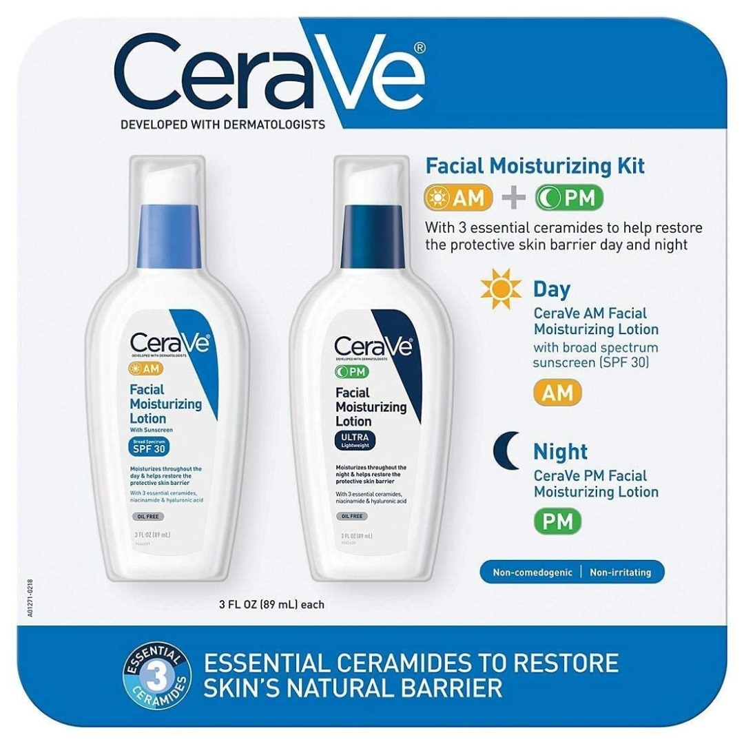89ml Cerave Face Cream SPF 30 Facial Moisturizing Lotion Nicotinamide ...