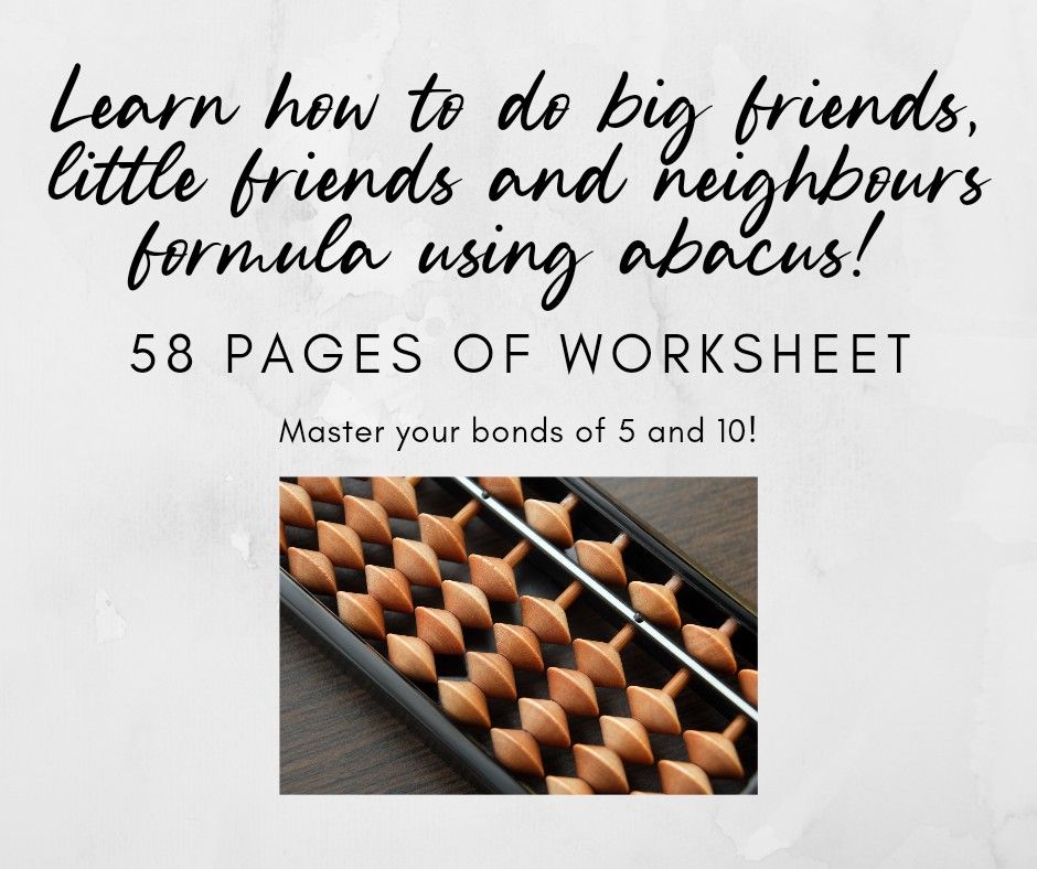 Abacus math worksheets- Soft copy available, Hobbies & Toys, Books ...