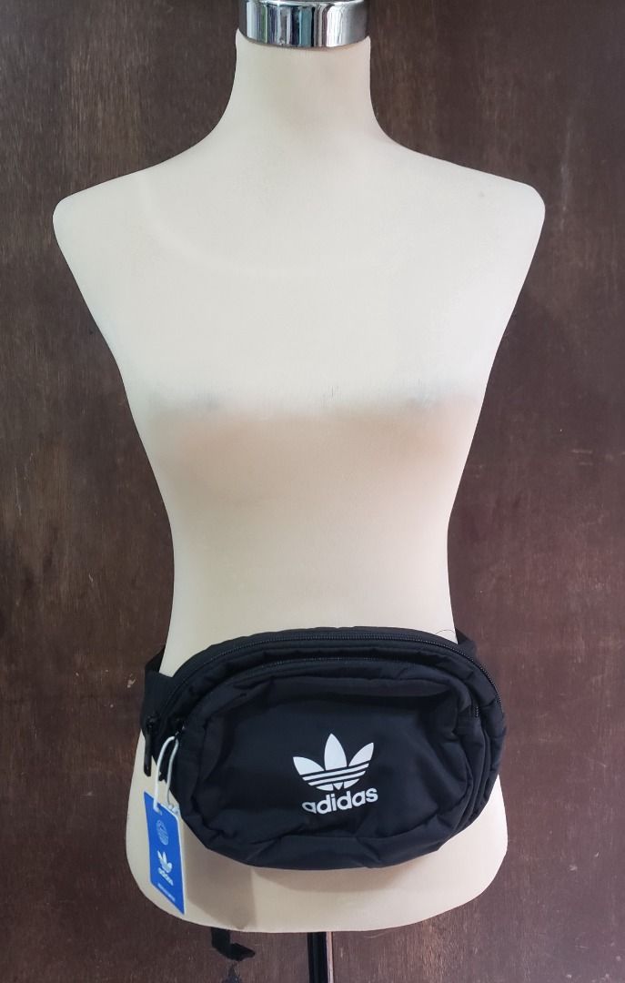 Adidas Fanny Pack Waist Bag Black 2 Compartments, Men's Fashion, Bags ...