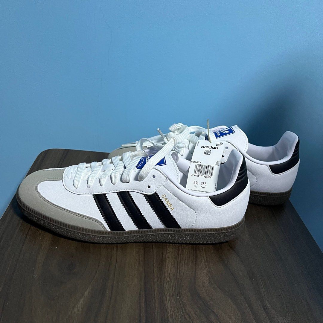 Adidas Samba White, Men's Fashion, Footwear, Sneakers on Carousell