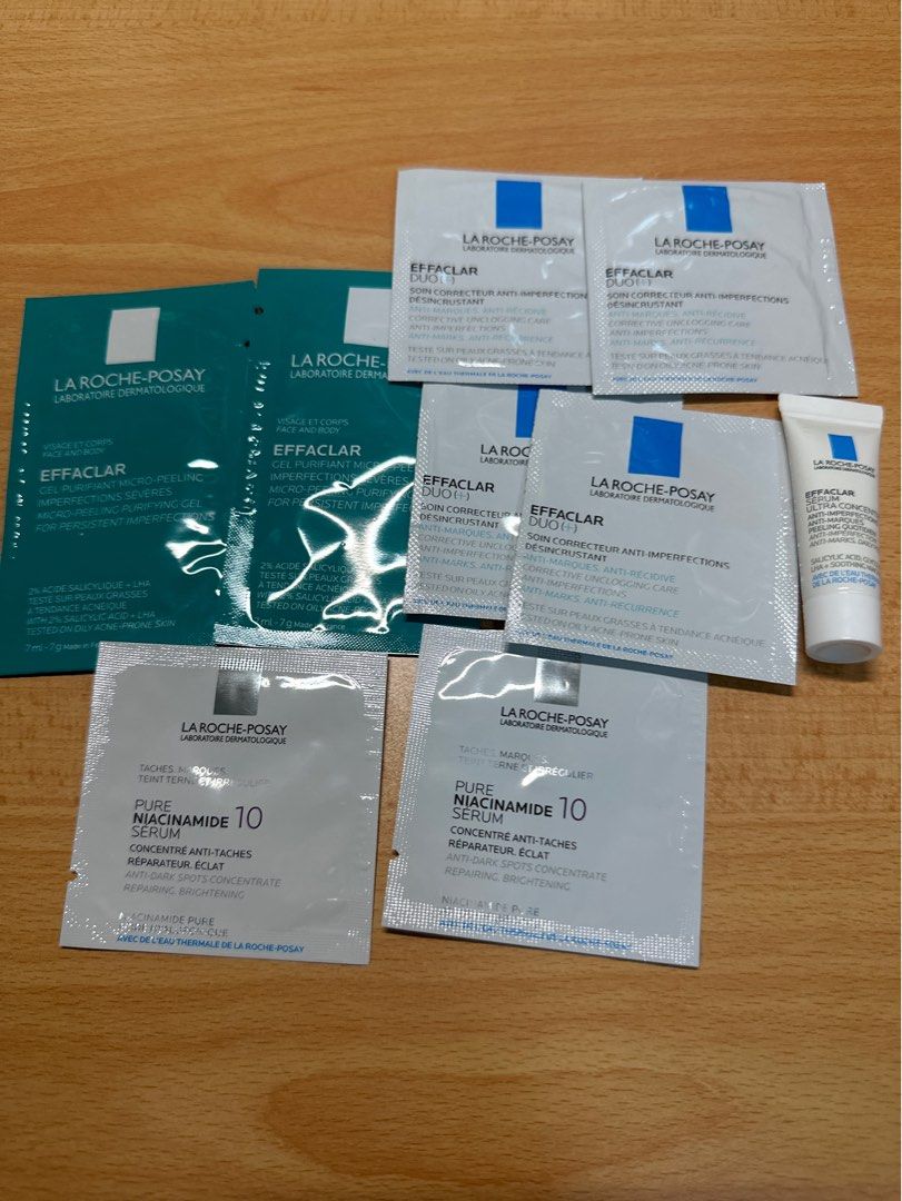 (All @ $6 + mail)La Roche Posay Effaclar Set/Niacinamide Samples ...