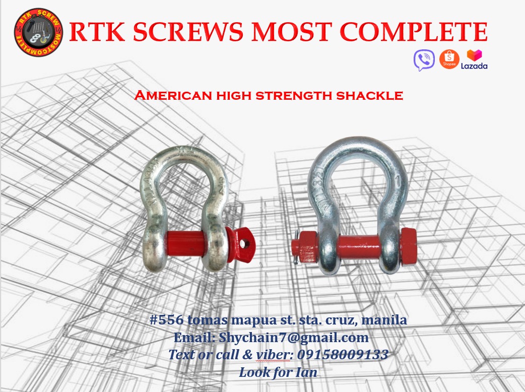 American high strength shackle 35 Tons Bow type, Commercial ...