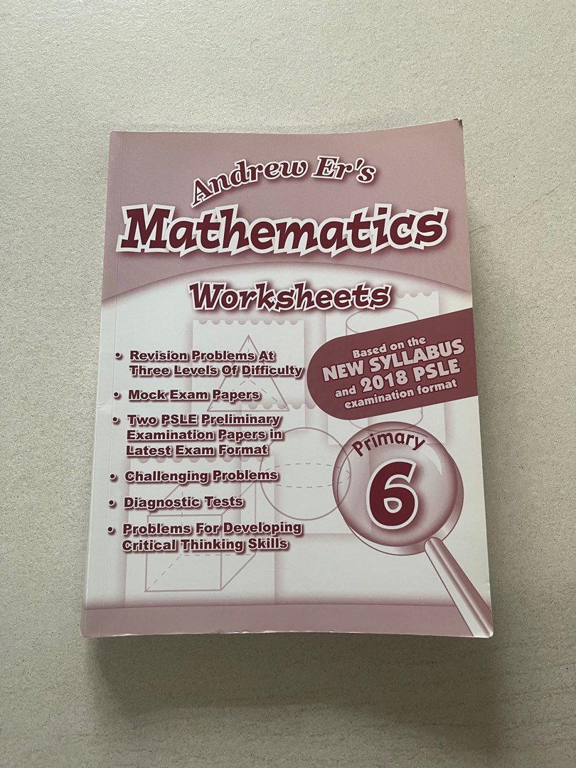Andrew Er Math Worksheets for P6, Hobbies & Toys, Books & Magazines ...