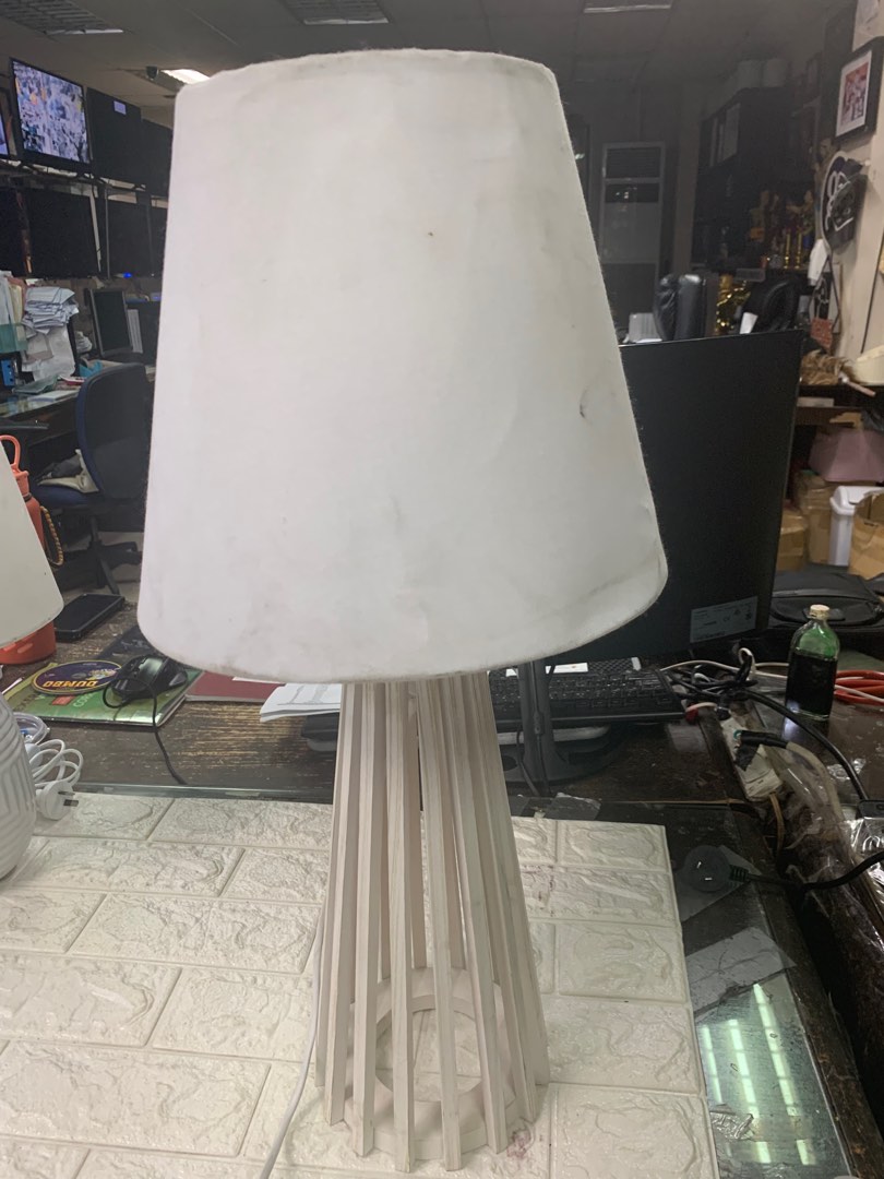 Anko Wooden Ninette Table Lamp -220volts, Furniture & Home Living ...