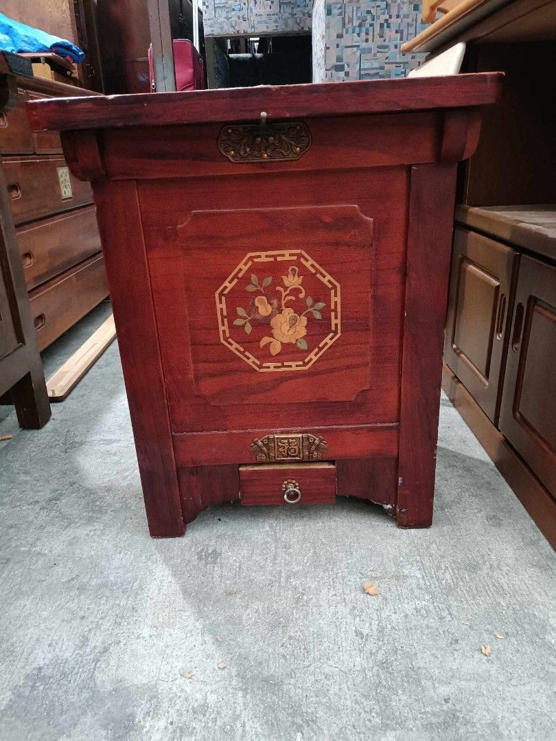 Antique rice storage japan surpluz, Furniture & Home Living, Furniture ...