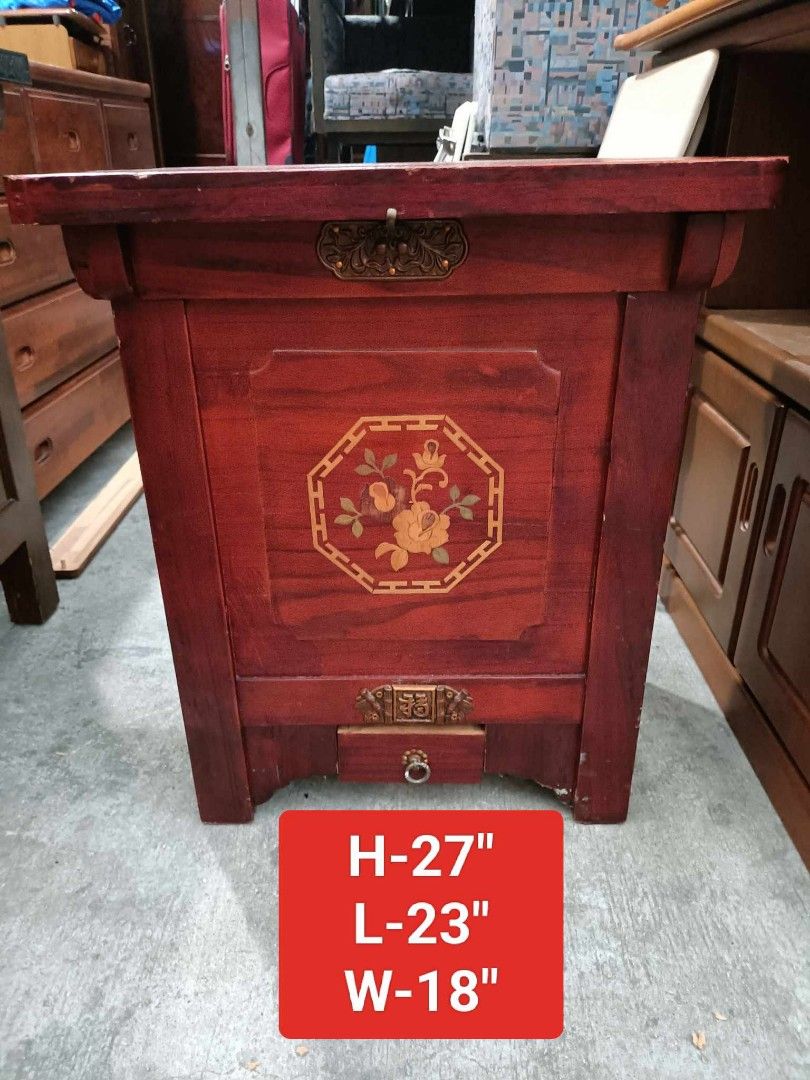 Antique rice storage japan surpluz, Furniture & Home Living, Furniture ...