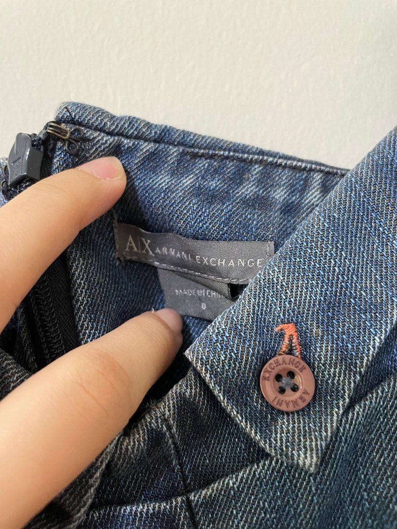 armani exchange denim dress, Women's Fashion, Dresses & Sets, Dresses ...