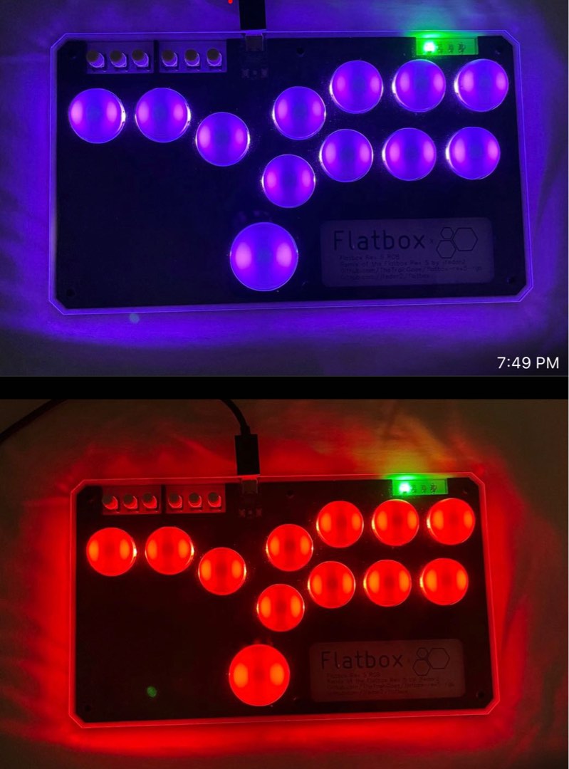 Art Case Fightcake flatbox RGB leverless stickless all button ...