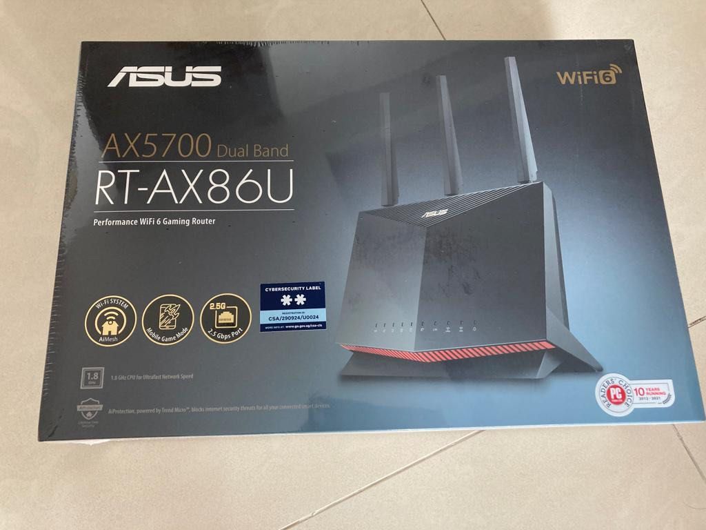 ASUS AX5700 RT-AX86U WIFI 6 Gaming Router, Computers & Tech, Parts & Accessories, Networking on ...