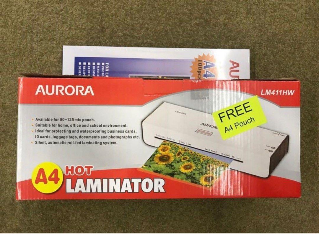 Aurora A4 laminator, Computers & Tech, Printers, Scanners & Copiers on Carousell