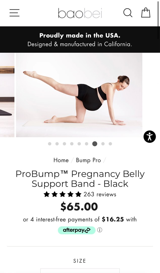 Bao Bei Active Bump Pro Maternity Support Belly Band, Women's Fashion, Maternity wear on Carousell