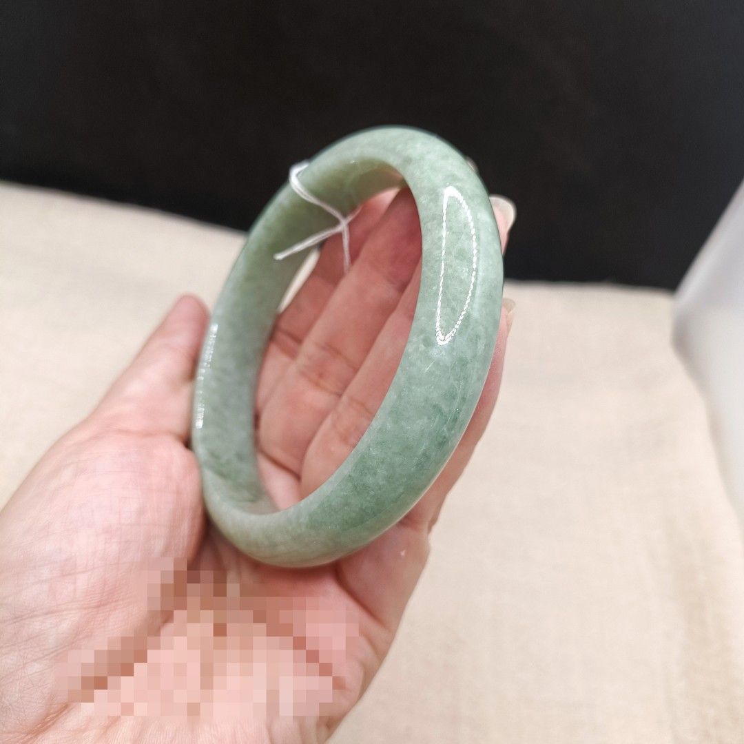 Jade Bangle "Sage" Bigger Sizes to Clear! 70% Off!!!, Women's Fashion ...