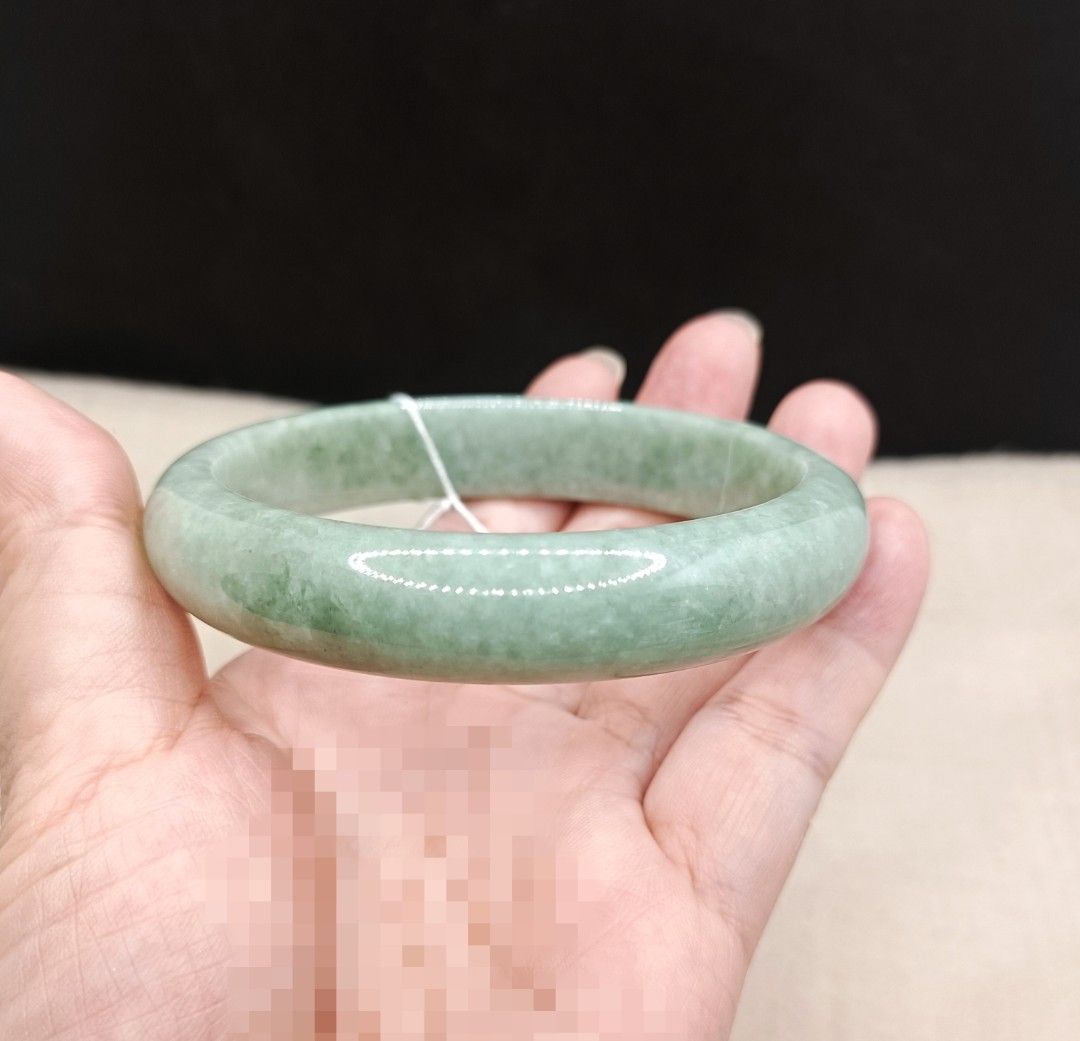 Jade Bangle "Sage" Bigger Sizes to Clear! 70% Off!!!, Women's Fashion ...