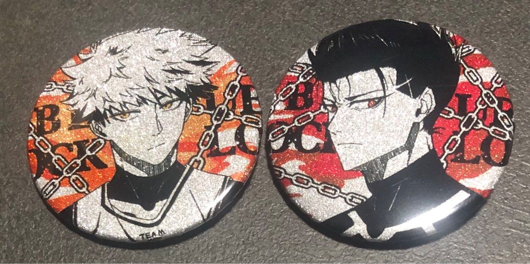 Blue Lock fanmade glitter badges kunigami barou, Hobbies & Toys ...