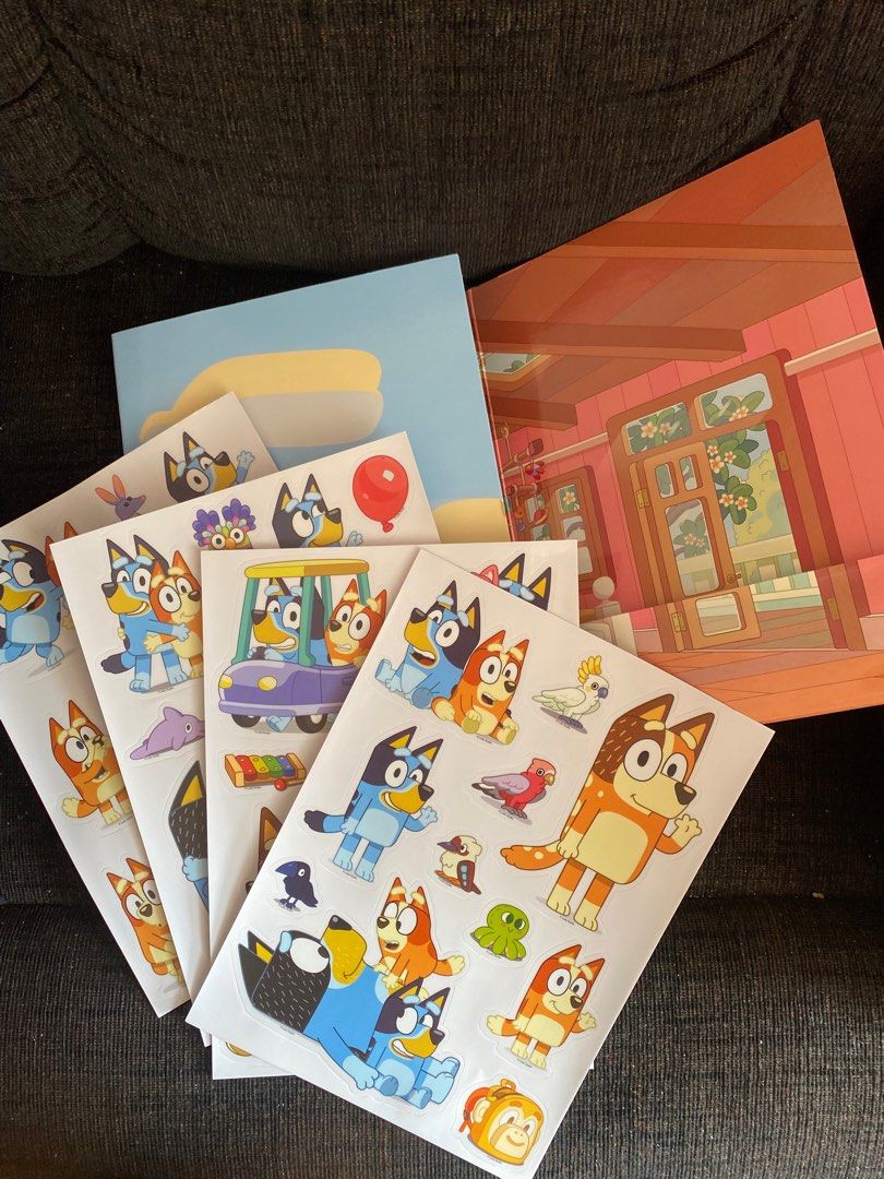 Bluey Reusable Sticker Set, Hobbies & Toys, Toys & Games on Carousell