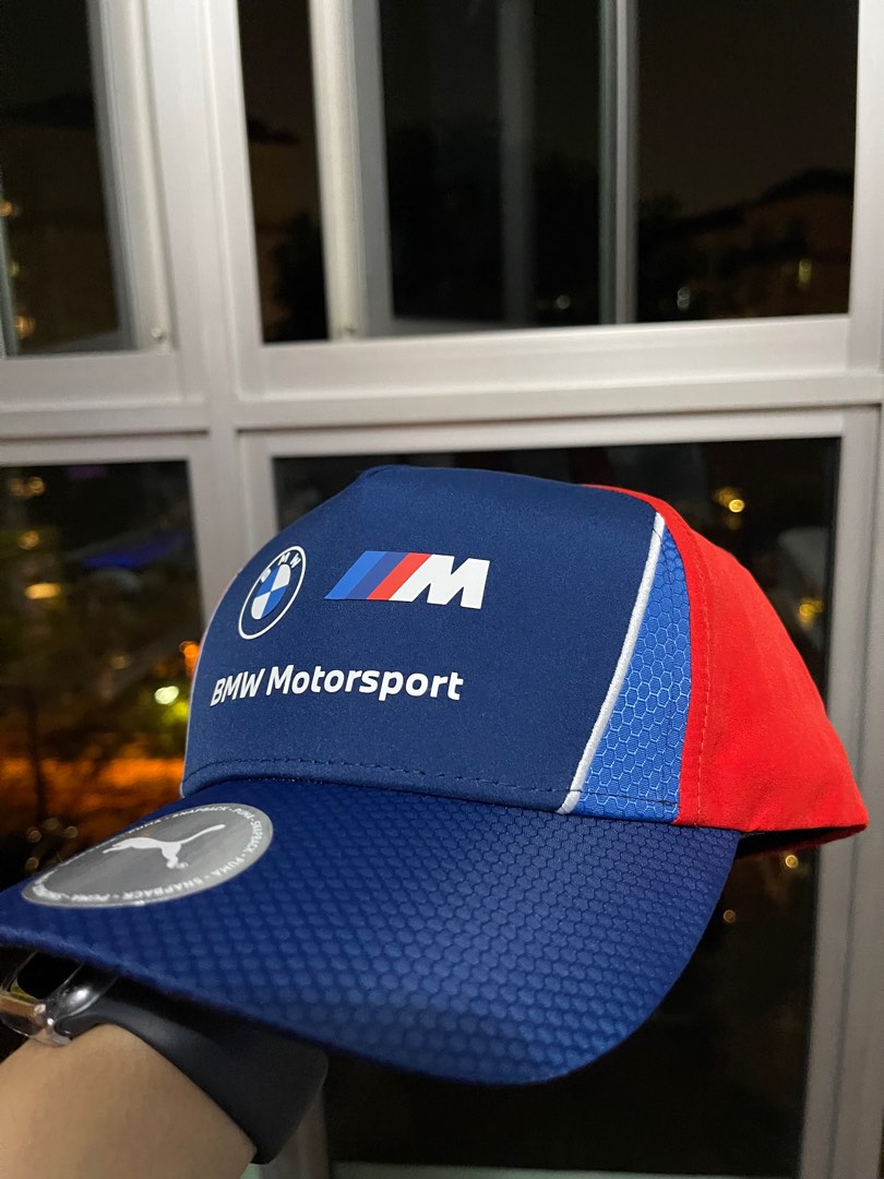 BMW M MOTORSPORT CAP RED/BLUE, Car Accessories, Accessories on Carousell