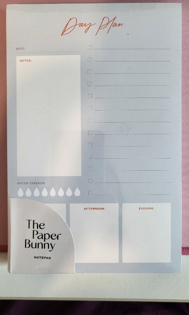 BN The Paper Bunny Daily Plan Notepad, Hobbies & Toys, Stationery ...