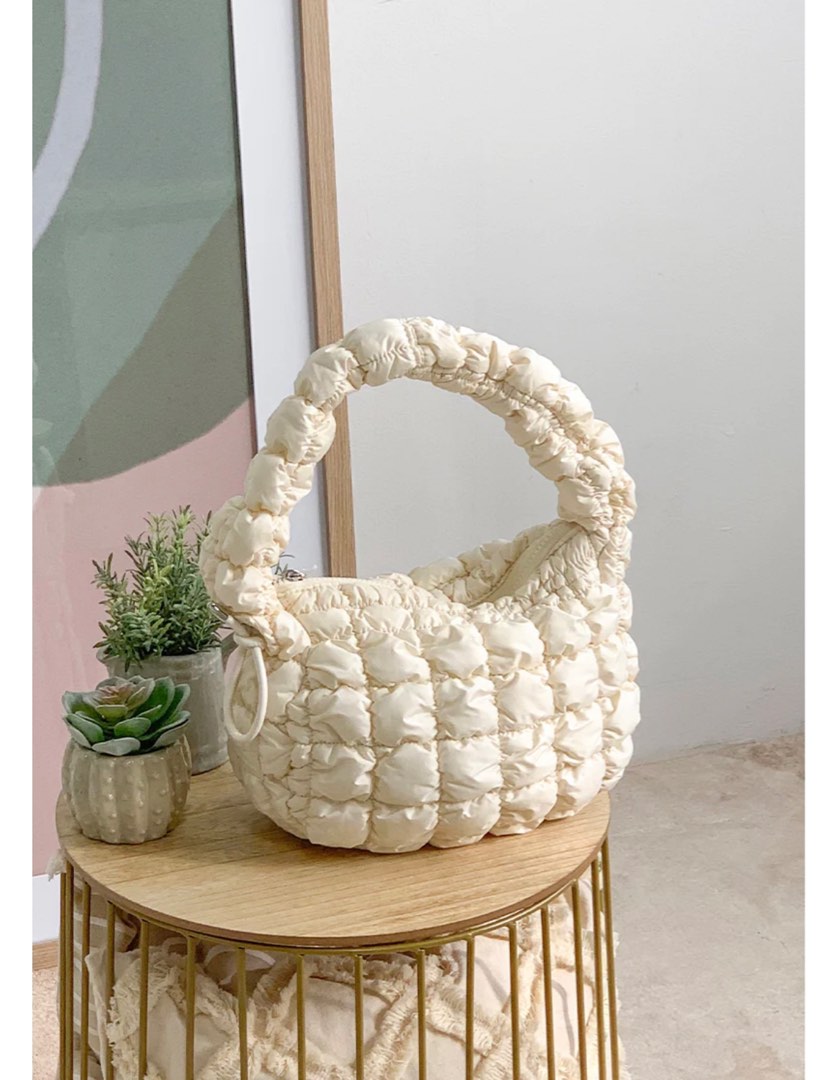 Bolo Pillow Bag in Cream, Women's Fashion, Bags & Wallets, Shoulder ...