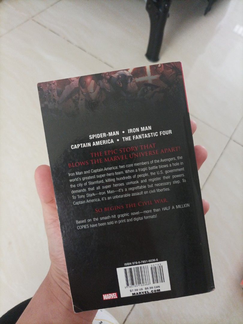 Buku Marvel Civil War by Stuart Moore, Buku & Alat Tulis, Buku di Carousell