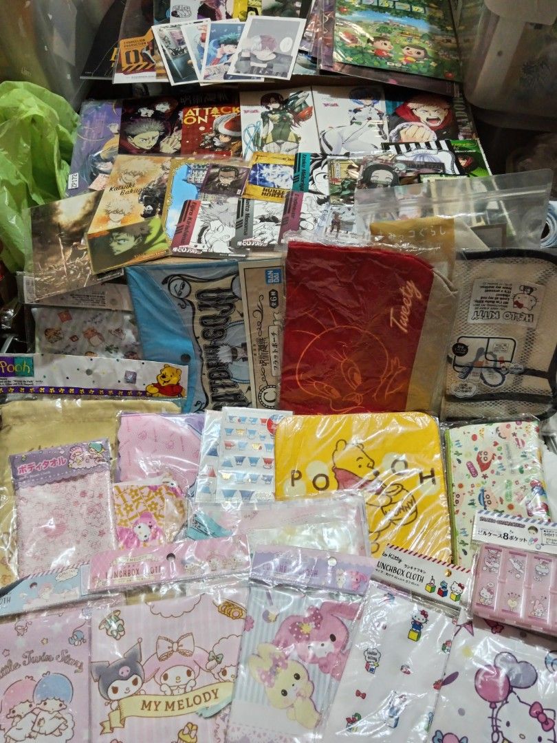 Bundle take all assorted Japan merchandise anime Sanrio Disney cards ...