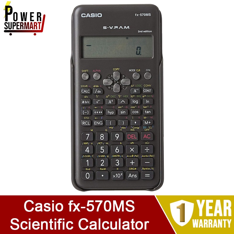 Casio fx-570MS Scientific Calculator. New 2nd Edition Casio FX570MS ...