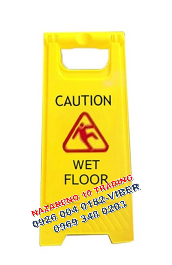 Caution sign wet floor sign, Commercial & Industrial, Industrial ...