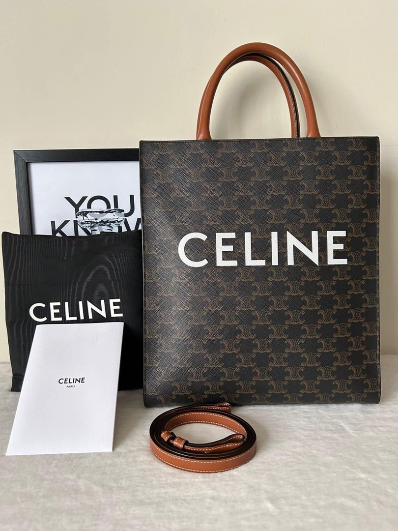 Celine Small Cabas Vertical Bag, Luxury, Bags & Wallets on Carousell