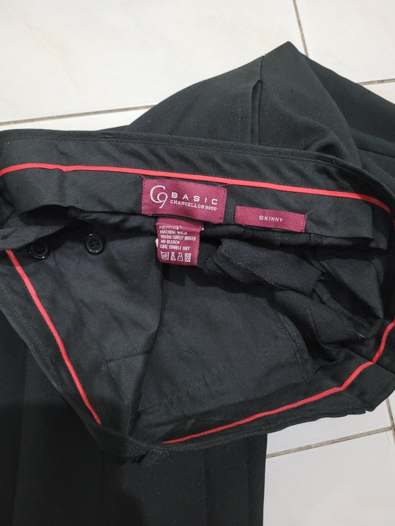 Chancellor 9000 skinny black pants, Men's Fashion, Bottoms, Trousers on ...