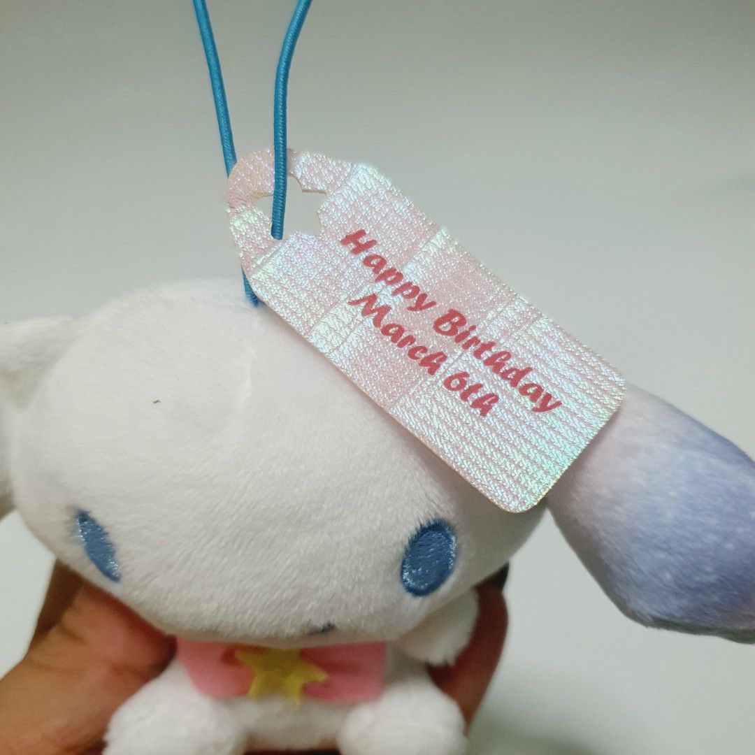 Cinnamoroll March 6 Birthday Plush Mascot Charm, Hobbies & Toys, Toys ...