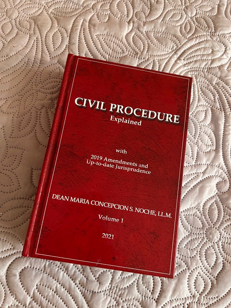 Civil Procedure Explained Dean Noche 2021 Volume 1, Hobbies & Toys ...