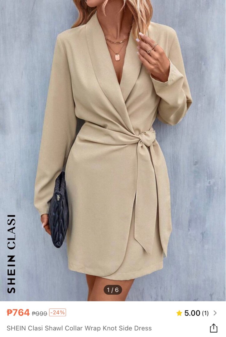 Classic beige corporate dress, Women's Fashion, Dresses & Sets, Dresses ...