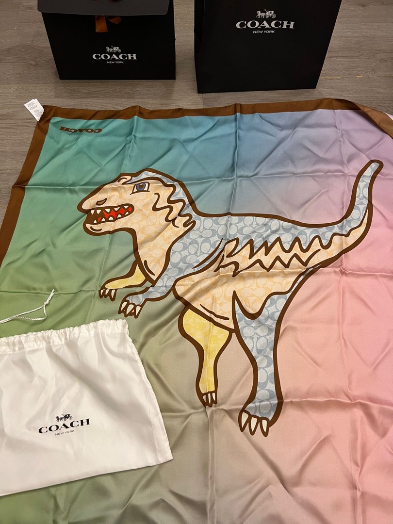 COACH SCARF - 100% AUTHENTIC, Women's Fashion, Watches & Accessories ...