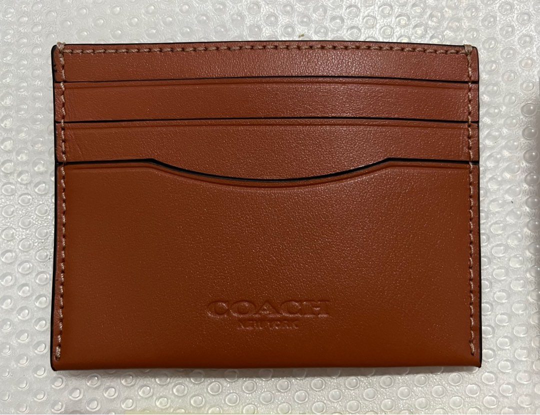 Coach Slim ID Card Case, Luxury, Bags & Wallets on Carousell
