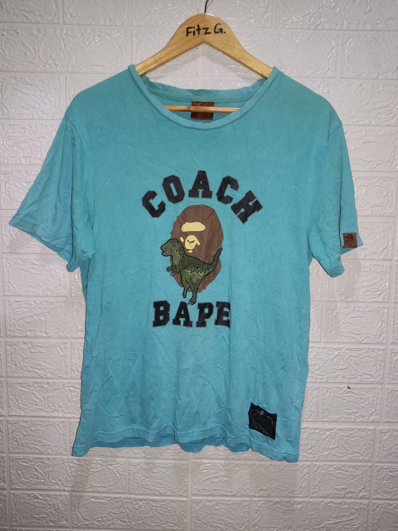 Coach x Bape Shirt, Men's Fashion, Tops & Sets, Tshirts & Polo Shirts on Carousell