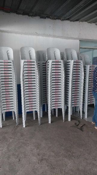 COFTA RUBY WHITE MONOBLOCK CHAIRS, Furniture & Home Living, Furniture ...