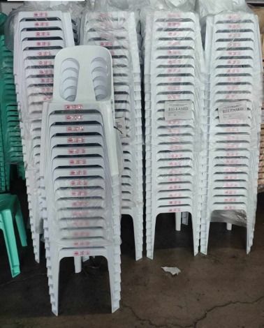 COFTA RUBY WHITE MONOBLOCK CHAIRS, Furniture & Home Living, Furniture ...
