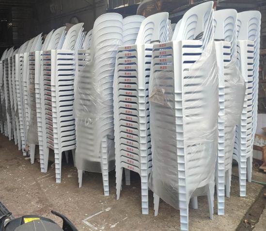 COFTA RUBY WHITE MONOBLOCK CHAIRS, Furniture & Home Living, Furniture ...