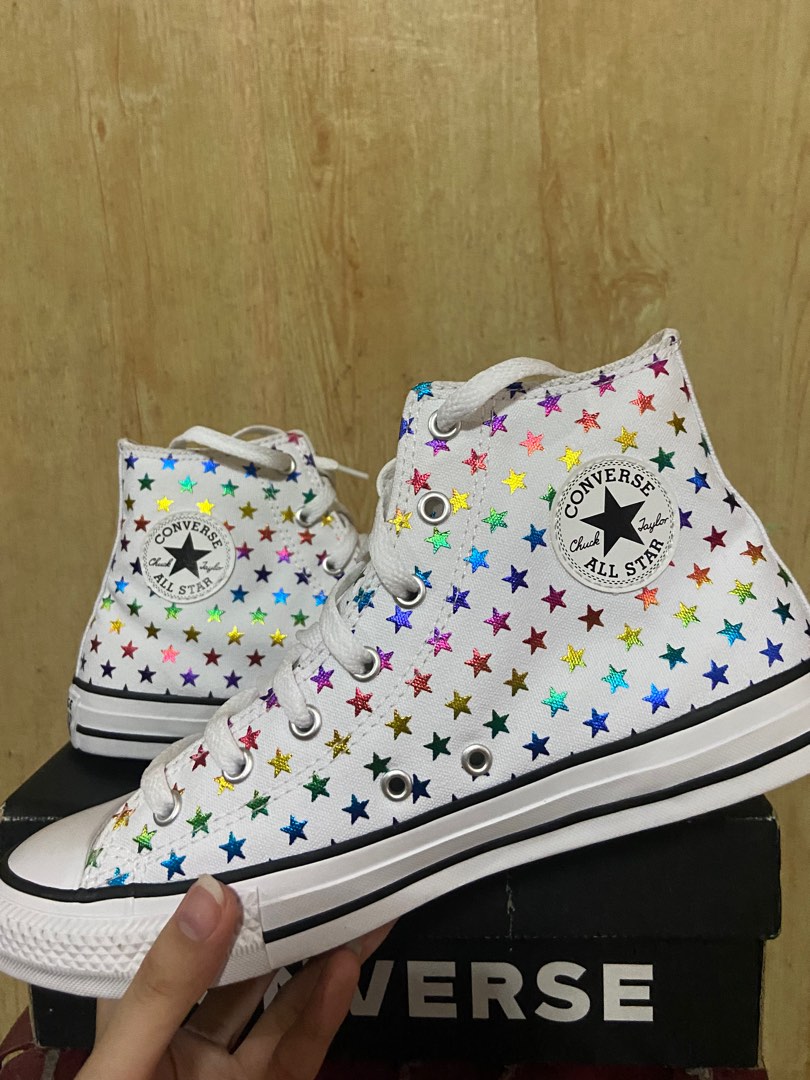 Converse- Chuck Taylor All Star Rainbow, Women's Fashion, Footwear ...