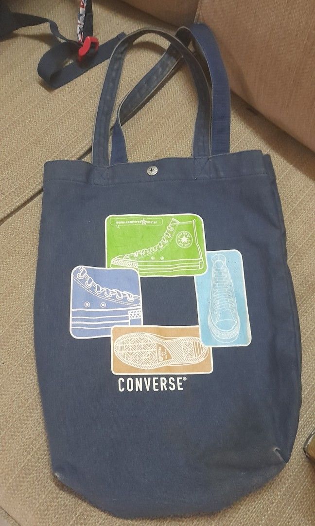 Converse tote bag, Women's Fashion, Bags & Wallets, Tote Bags on Carousell