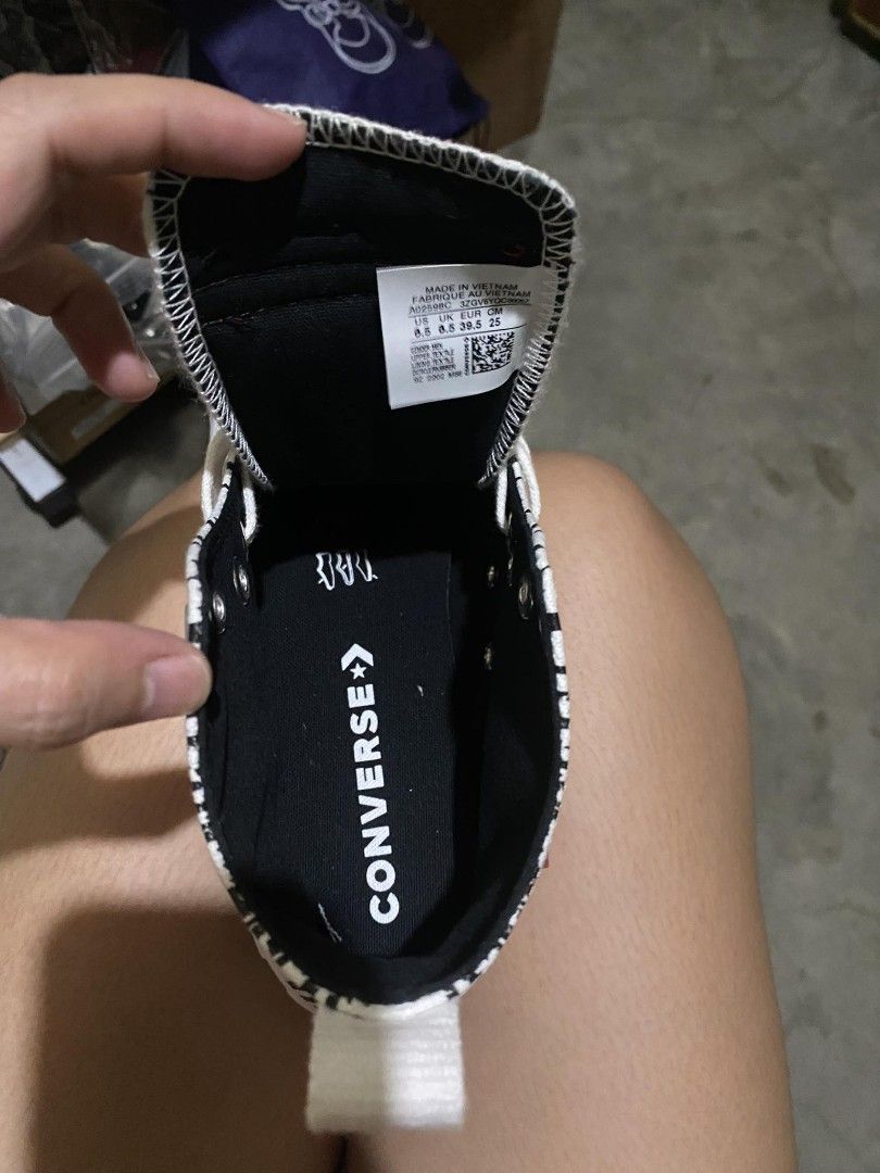 Converse UNT1TL3D Transparent Barcode (High Cut), Men's Fashion ...